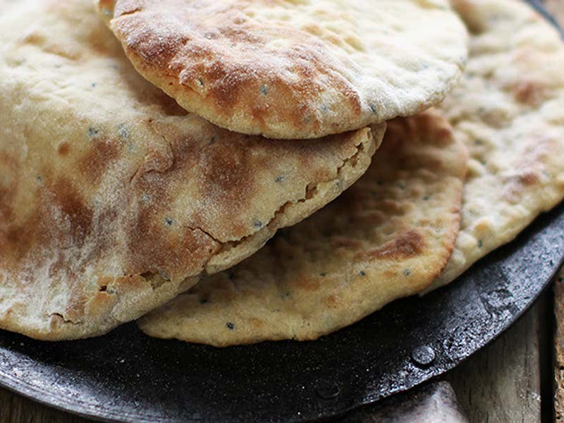 Garlic and Coriander Naan Breads Recipe — Samsung Food