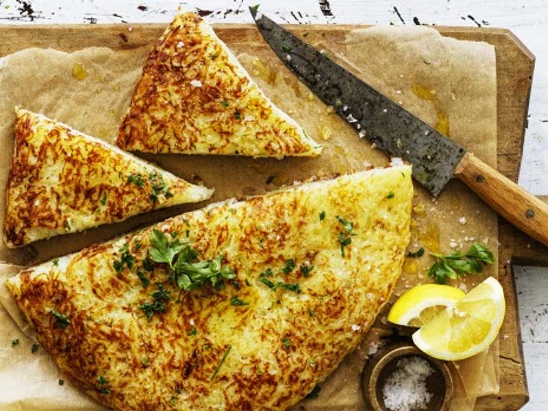 15-minute Crispy Potato Hashbrown (Rosti) Recipe - Samsung Food