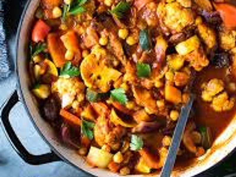 Vegetable Tagine with fruity couscous Recipe — Samsung Food