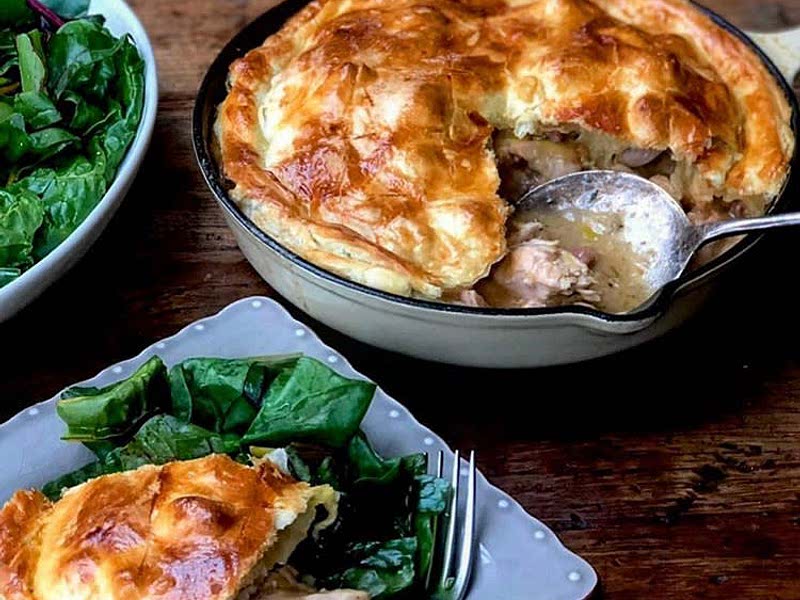 Chicken, Bacon and Leek Pie Recipe - Samsung Food