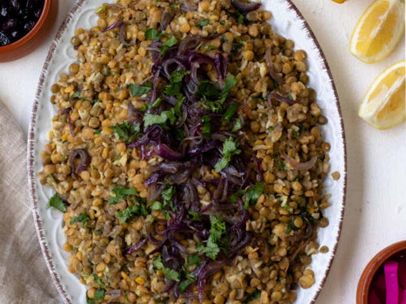 Lebanese Mjaddara ‎مجدرة Recipe - Samsung Food