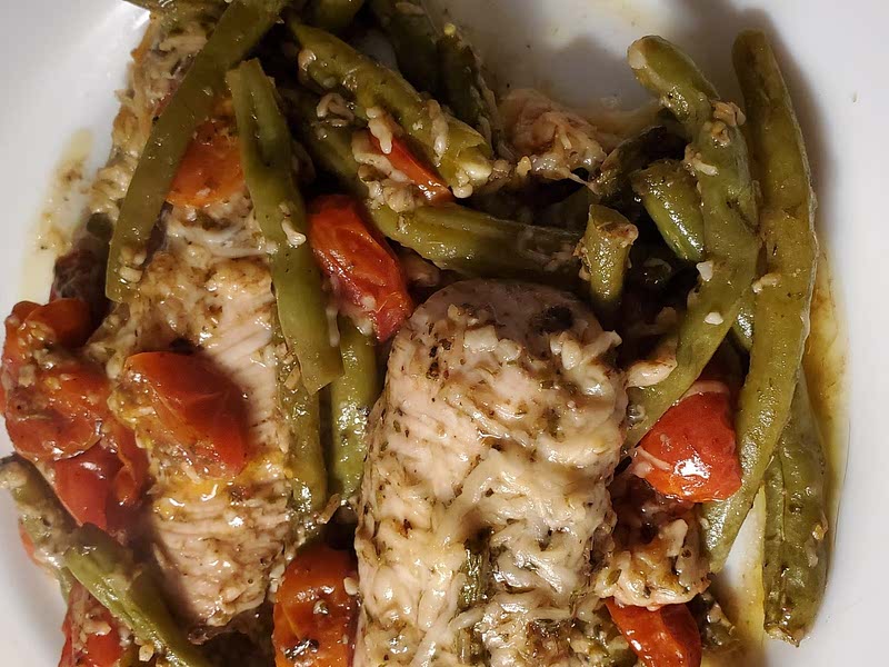 Tuscan Garlic Sheet Pan Dinner Recipe | Samsung Food App