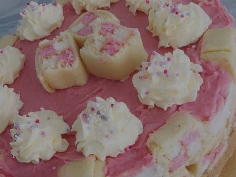 Battenberg No-Bake Cheesecake Recipe - Samsung Food