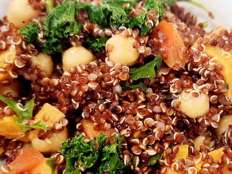 Sweet Potato Quinoa Black Bean Salad Recipe | Samsung Food App