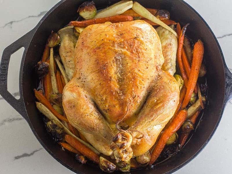 Lemon & Thyme Roast Chicken Recipe | Samsung Food App