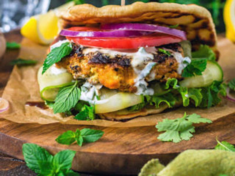 Gousto tandoori chicken Roti wraps with beetroot and carrot slaw recipe ...