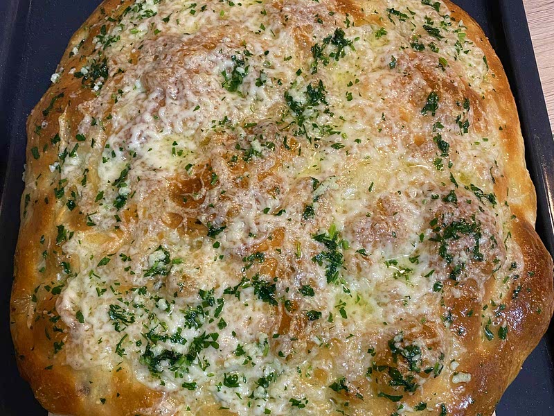 Garlic Butter + Cheese Stuffed Focaccia Recipe | Samsung Food App