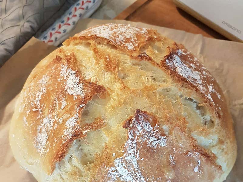 Crusty Artisan Bread Recipe - Samsung Food