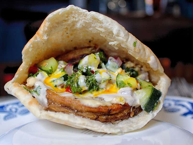 Sabich Sandwiches (Pitas With Eggplant, Eggs, Hummus, and Tahini ...