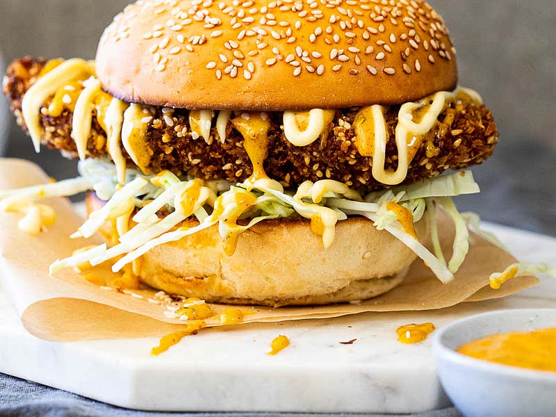 Crispy Katsu Burger - Yeung Man Cooking Recipe - Samsung Food