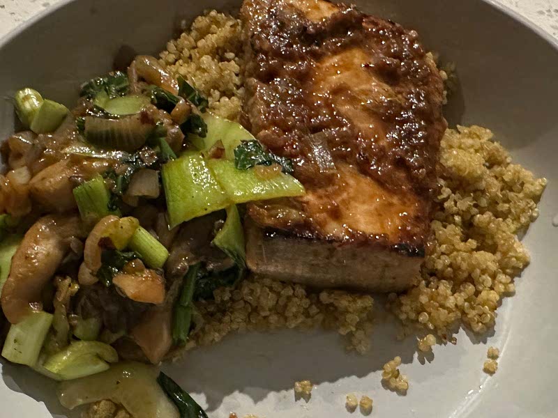 Simple and Savory Miso Ginger Swordfish Steak Bowl Recipe | Samsung ...