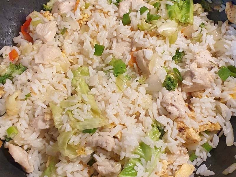 High Protein Chicken Fried Rice Recipe | Samsung Food App