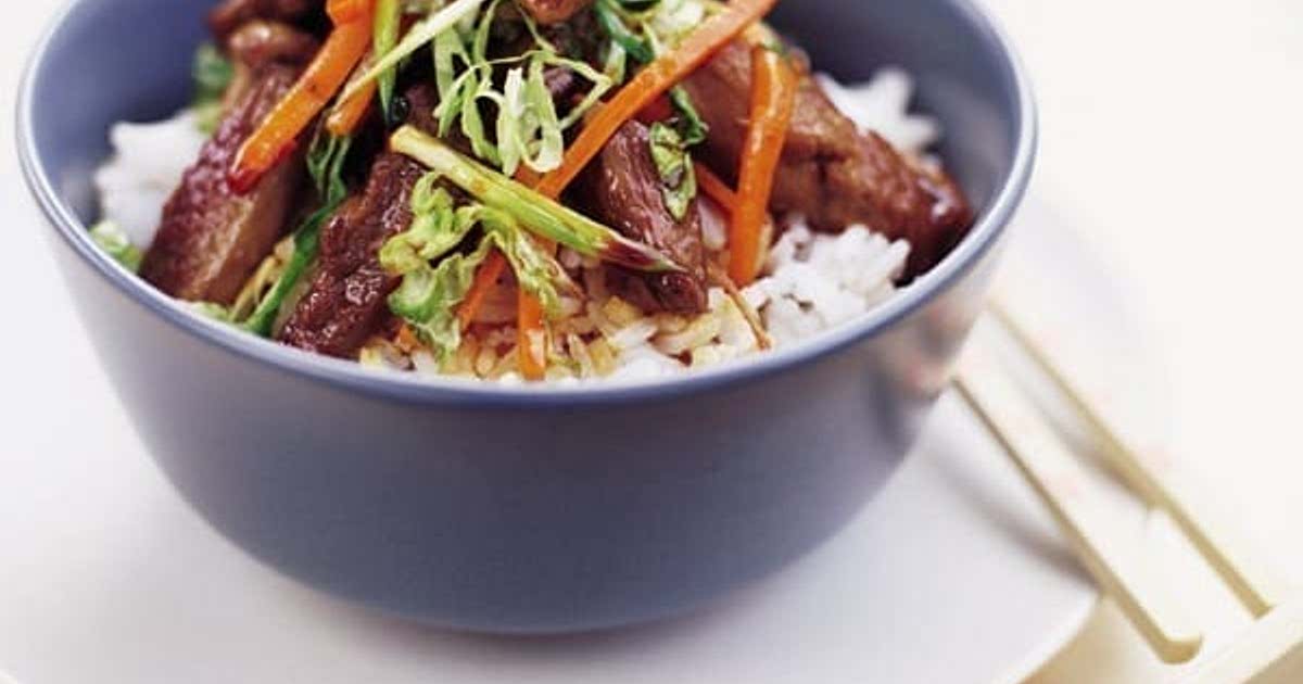 Honeyed vegetarian duck and vegetable stir-fry Recipe - Samsung Food