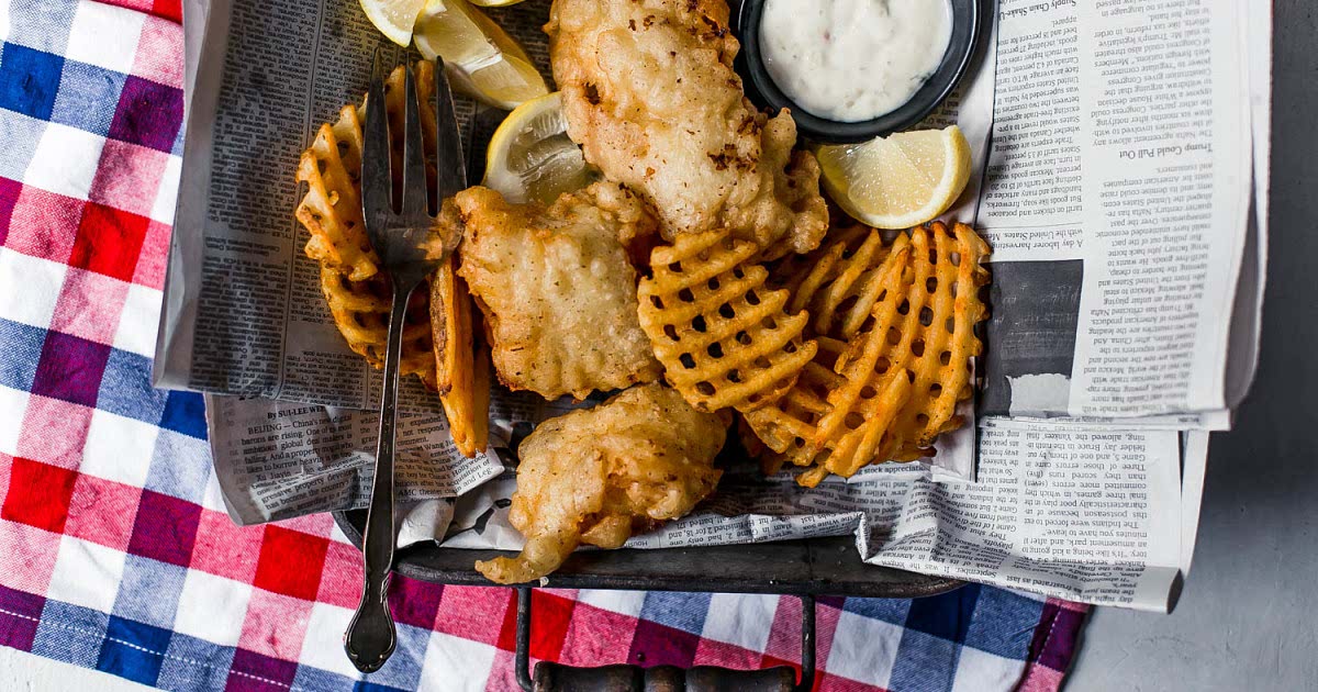 Real English Fish and Chips With Yorkshire Beer Batter Recipe - Samsung ...