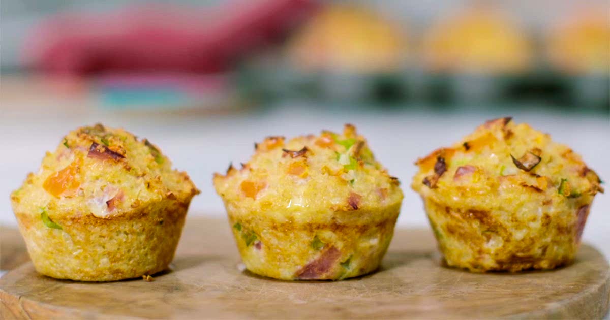 Cheese and ham quinoa bites Recipe - Samsung Food