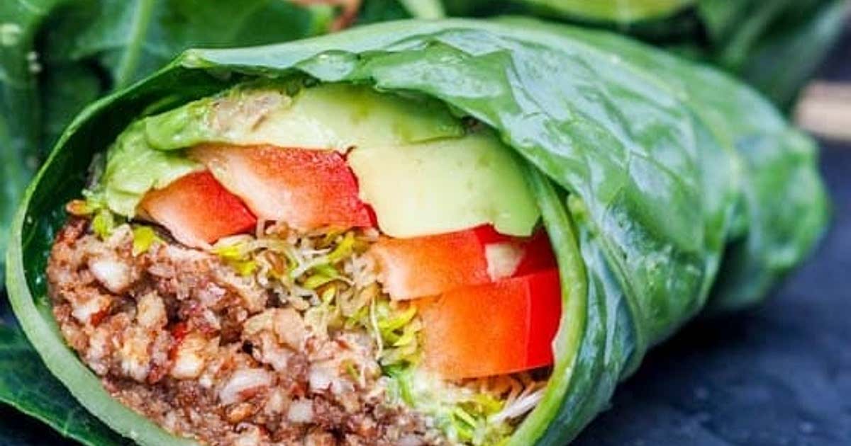 Raw Vegan Recipes - Collard Wraps - Samsung Food