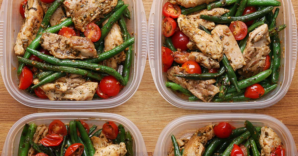 Weekday Meal-Prep Pesto Chicken & Veggies Recipe by Tasty — Samsung Food
