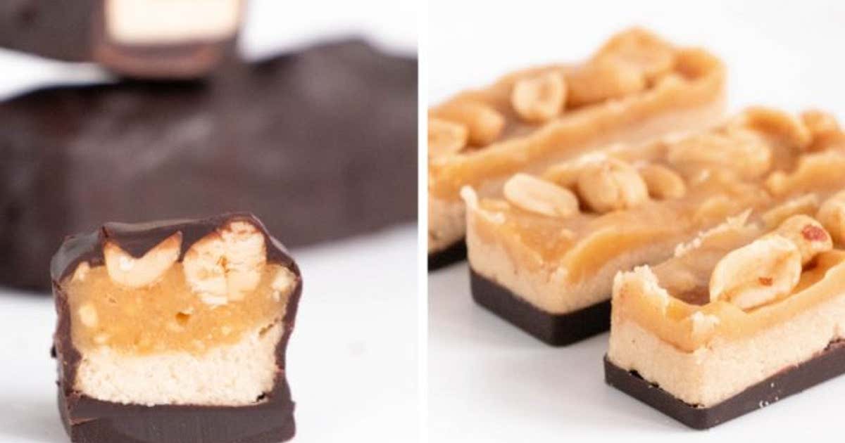 Healthy No Bake Keto Snickers Bars (Homemade Keto Bars) Recipe ...
