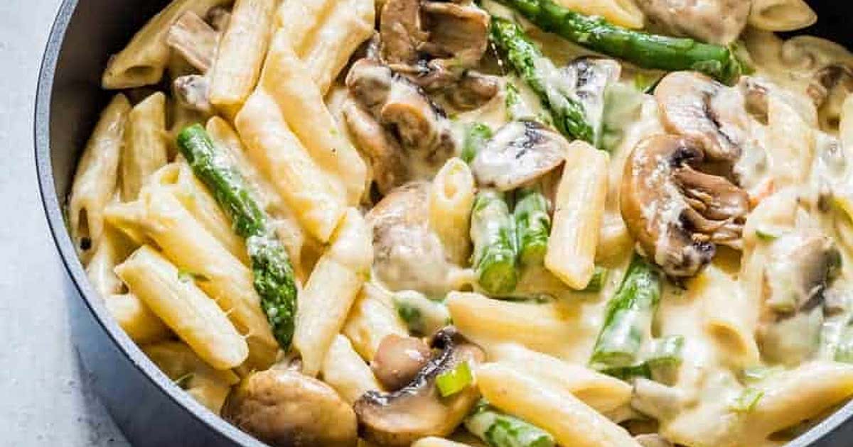 Mushroom Asparagus Pasta Recipe — Samsung Food