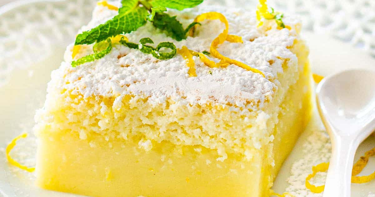 Lemon Magic Cake Recipe - Samsung Food