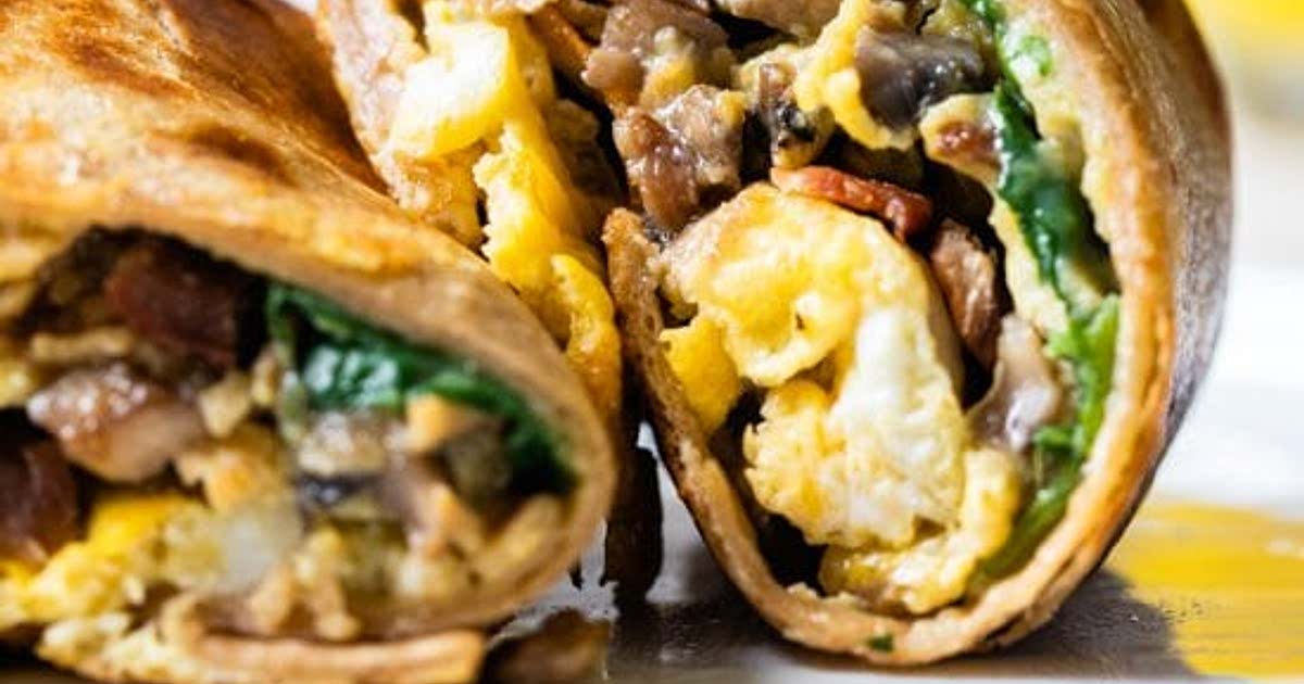 Omelet Tortilla Breakfast Wrap Recipe — Samsung Food
