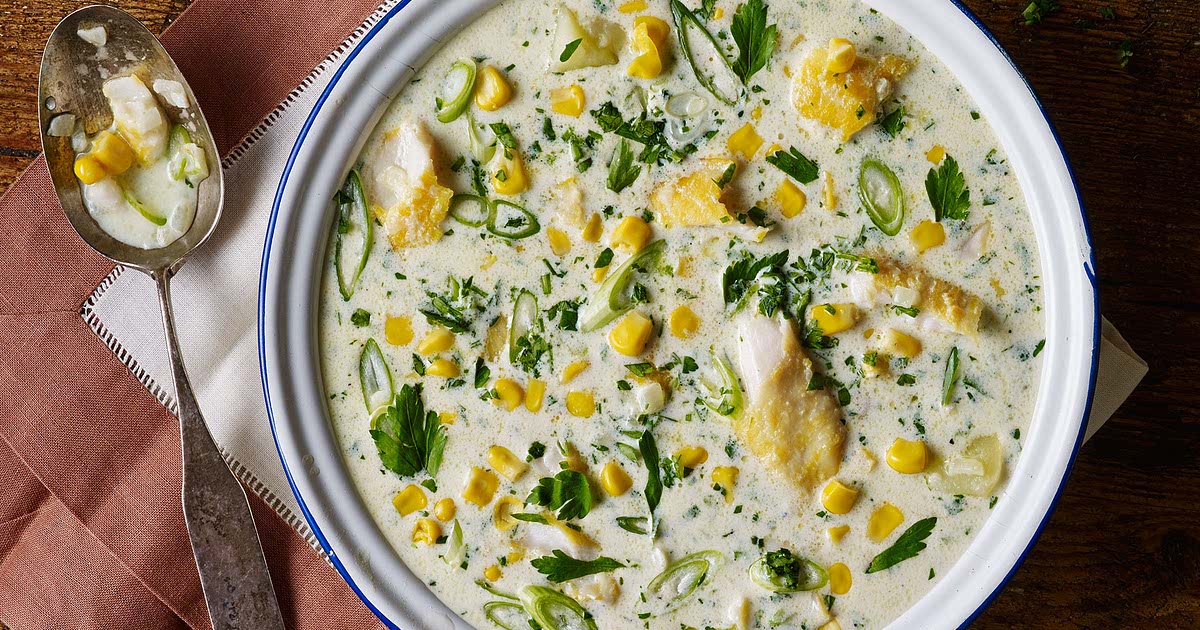 One Pot Smoked Fish & Corn Chowder Recipe — Samsung Food