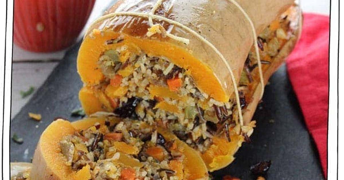 Stuffed Roasted Butternut Squash Recipe — Samsung Food