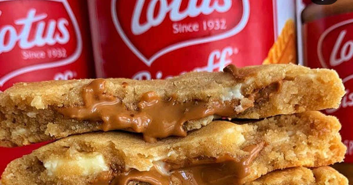 Lotus biscoff stuffed cookies Recipe — Samsung Food