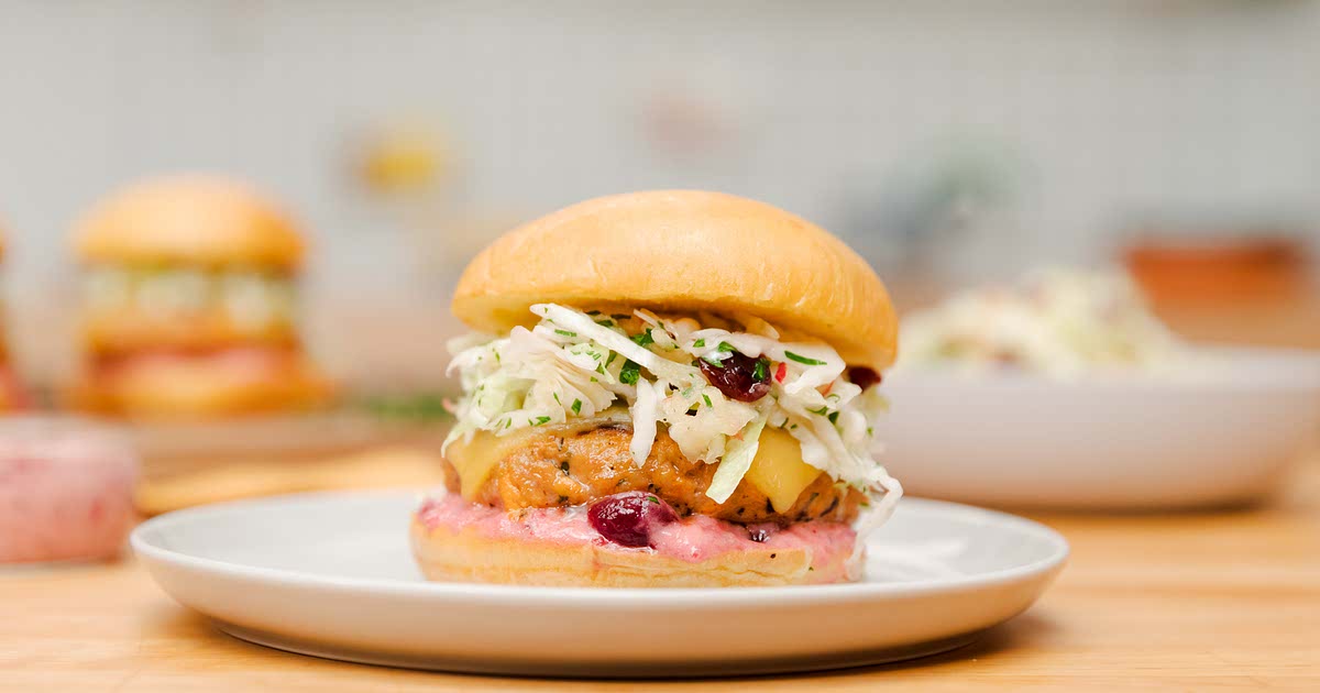Thanksgiving Turkey Burger Recipe — Samsung Food