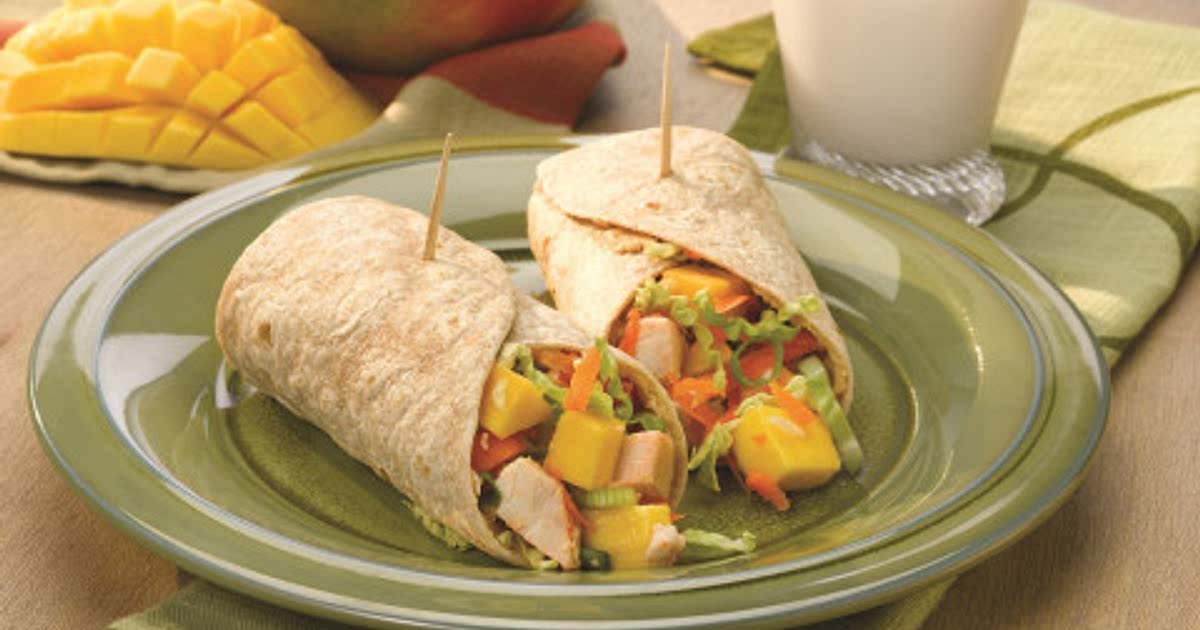 Asian Mango Chicken Wraps | MyPlate Recipe - Samsung Food