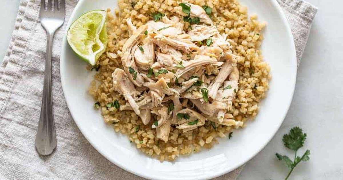 Shredded Cilantro Lime Chicken + Cauliflower Rice Recipe - Samsung Food