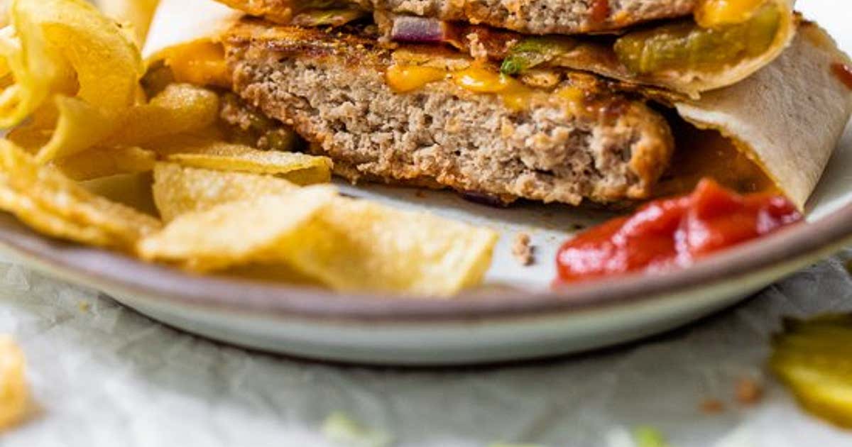 Cheeseburger Crunch Wrap Recipe — Samsung Food