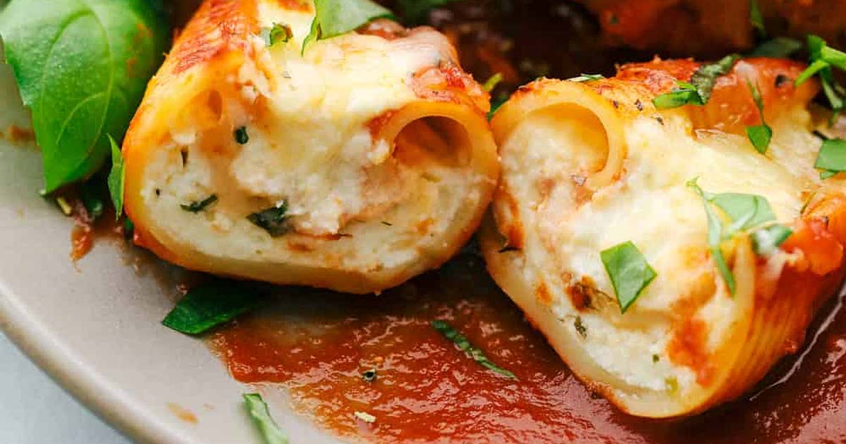 Three Cheese Stuffed Shells Recipe - Samsung Food