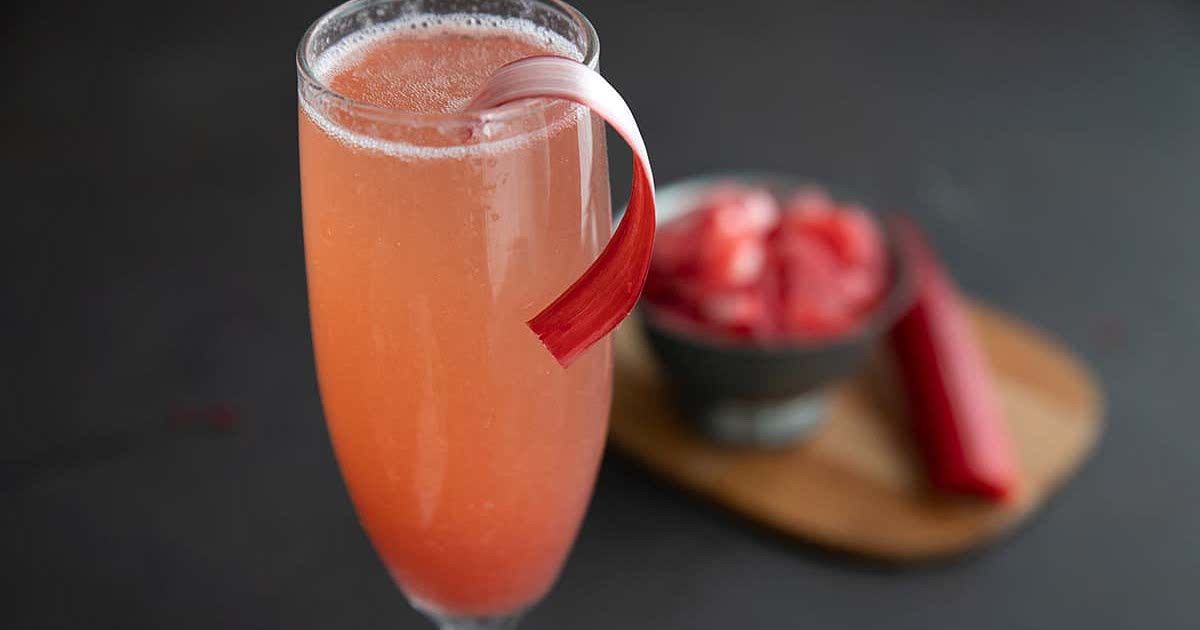 Rhubarb Fizz Cocktail Recipe — Samsung Food