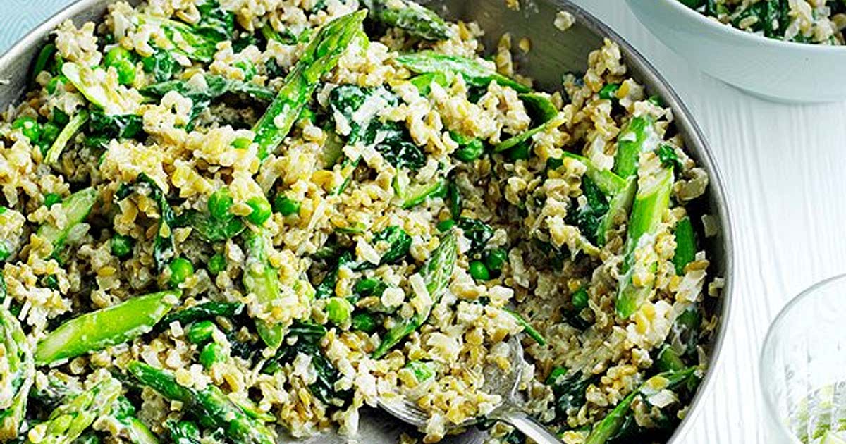 Freekeh risotto with spring greens Recipe — Samsung Food