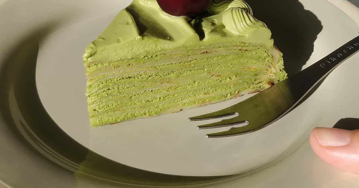 Matcha crepe cake Recipe | Samsung Food App