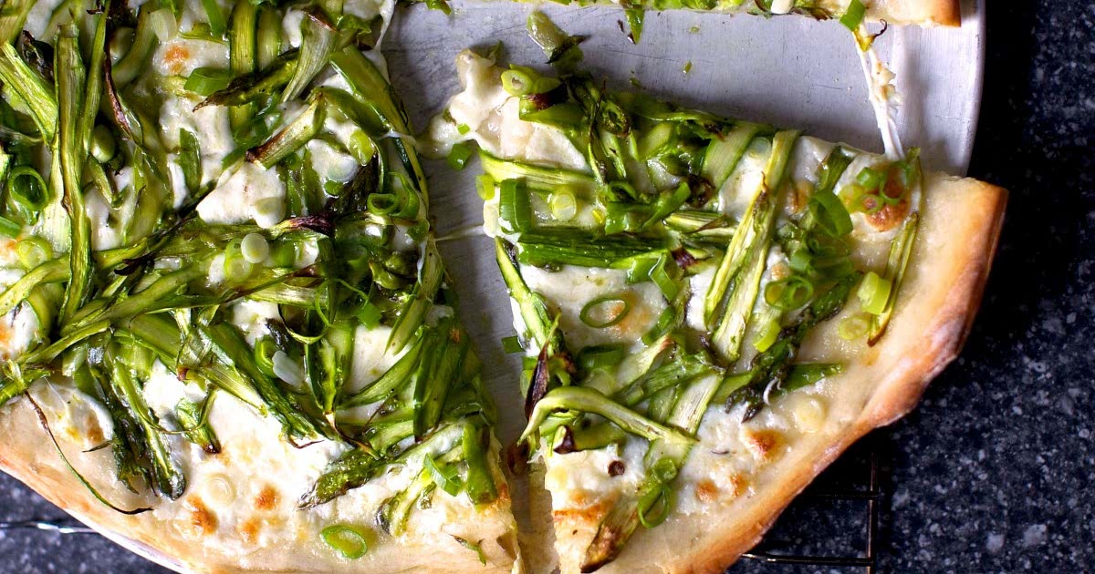 shaved asparagus pizza Recipe — Samsung Food