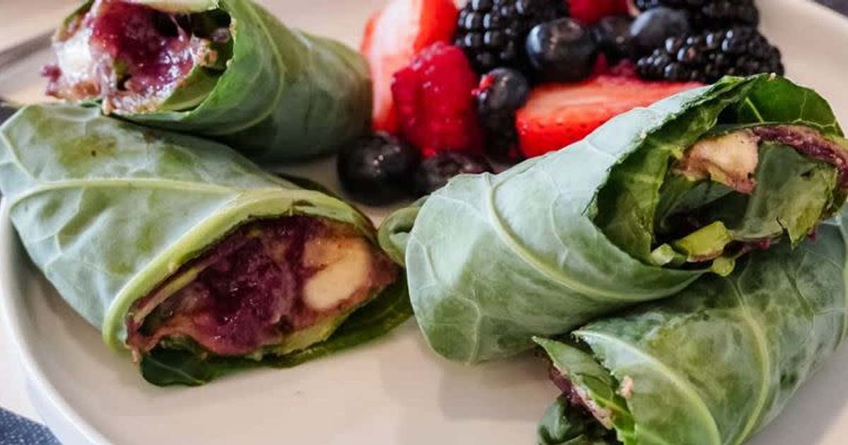 Nutty Collard Fruit Wraps Recipe — Samsung Food