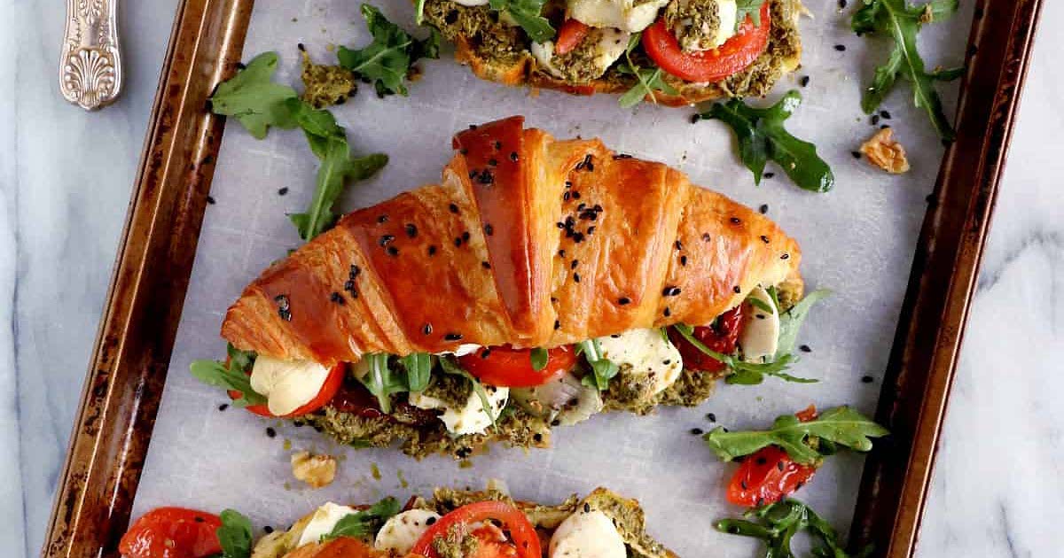 Caprese Croissant Breakfast Sandwich Recipe - Samsung Food
