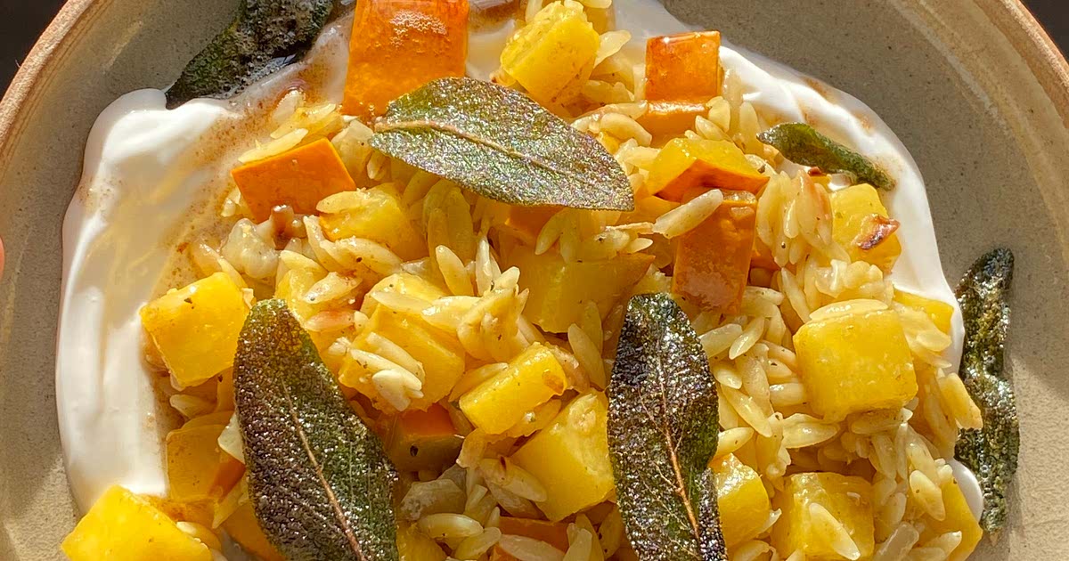 Crispy Sage, Pumpkin and Ginger Rice Recipe - Samsung Food