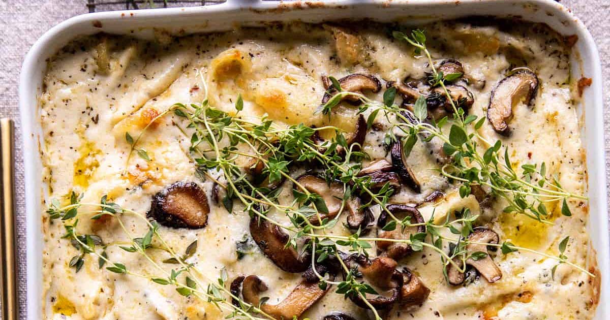 Creamy White Wine Mushroom Stuffed Shells Recipe — Samsung Food