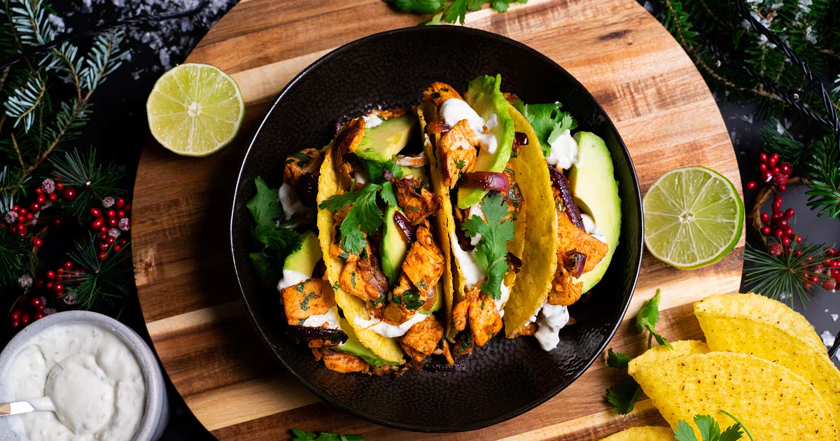 Left over Turkey Tinga Tacos by Pureety Recipe - Samsung Food