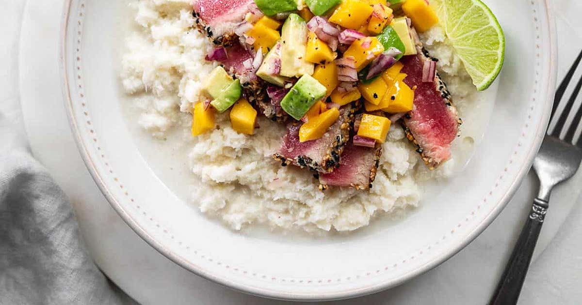 Sesame Crusted Tuna + Mango Salsa Recipe - Samsung Food