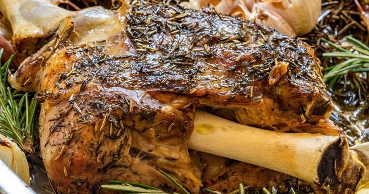 Slow roast leg of lamb Recipe — Samsung Food