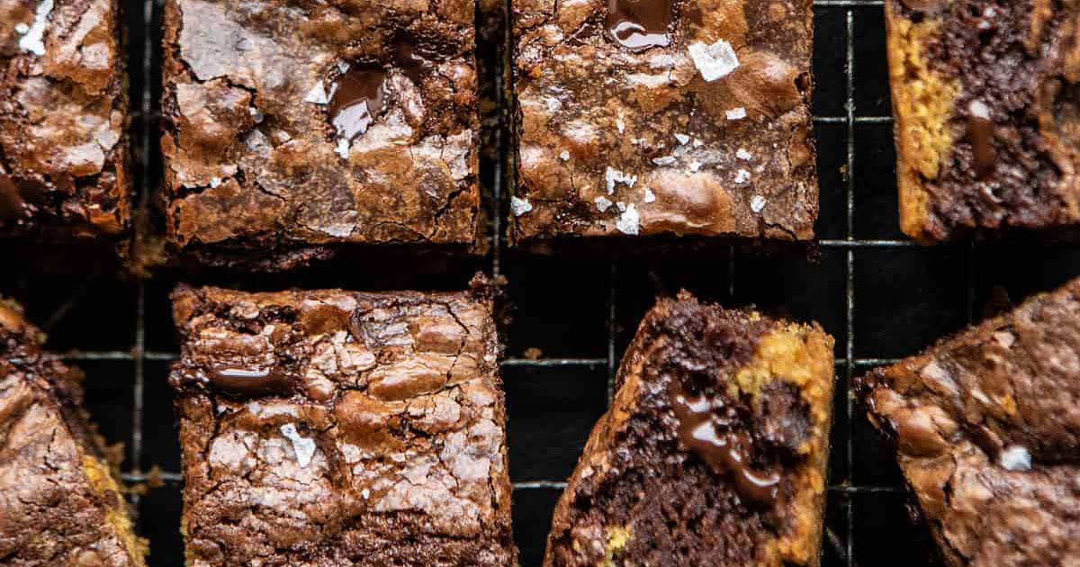 Salted Crinkle Top Brownie Cookie Bars Recipe — Samsung Food