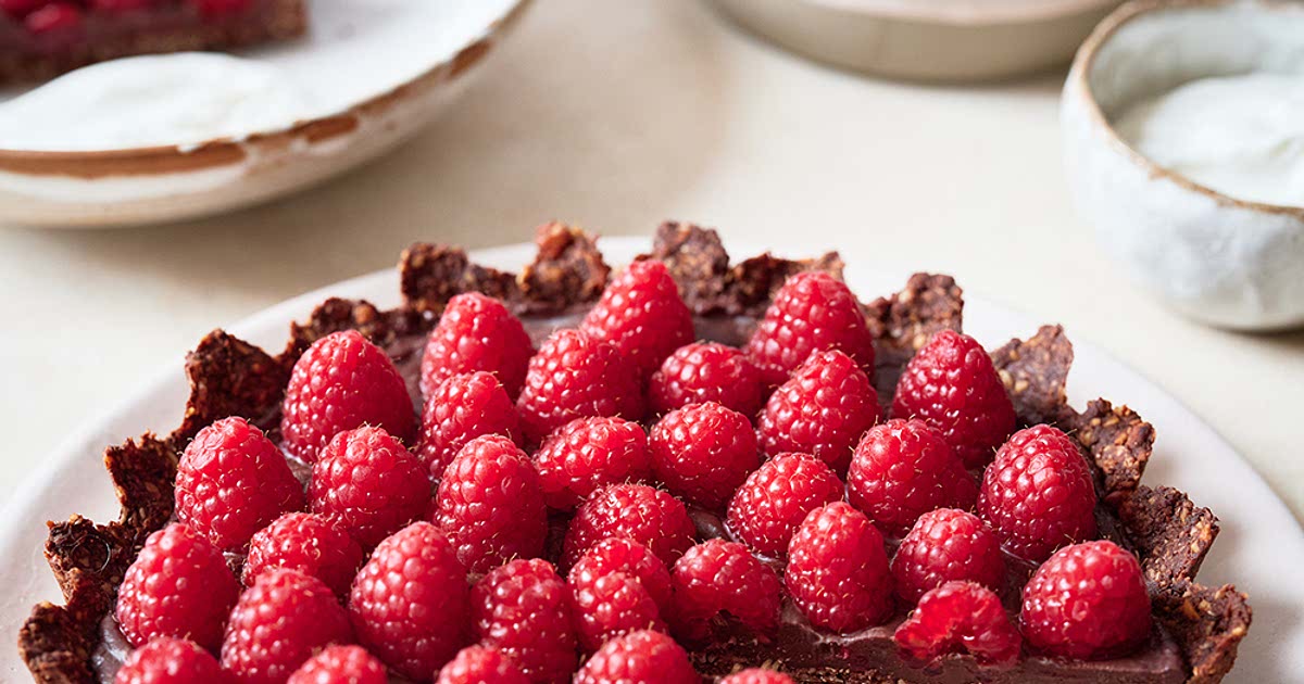 Chocolate and raspberry tart recipe on Second Nature Recipe — Samsung Food
