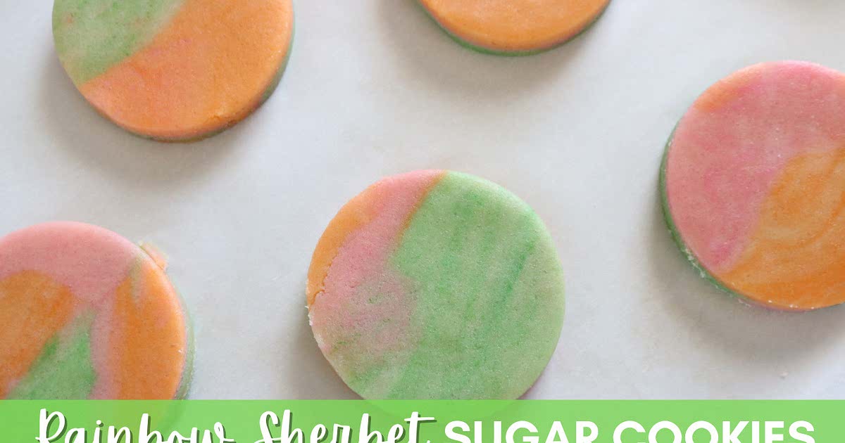 Rainbow Sherbet Sugar Cookies Recipe | Samsung Food App