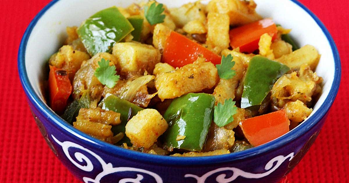 Aloo Capsicum | Aloo Shimla Mirch Recipe - Samsung Food