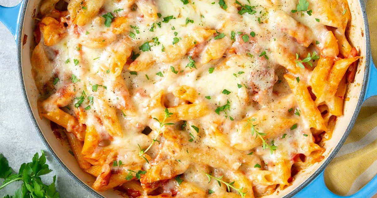 Chicken Bacon Pasta Bake Recipe - Samsung Food