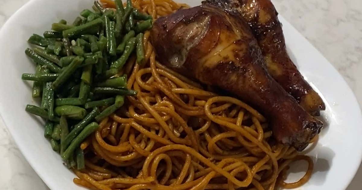 Bami with grilled chicken and long beans Recipe — Samsung Food